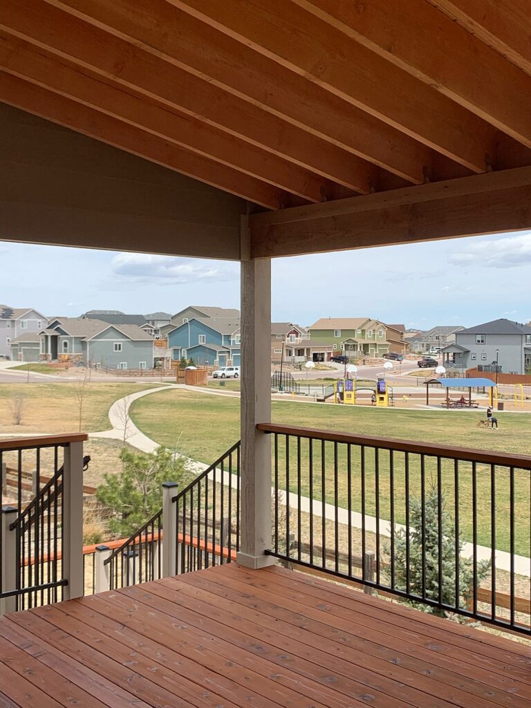 Deck Builder Colorado Springs | Gorgeous Heart Redwood Deck with Cover ...
