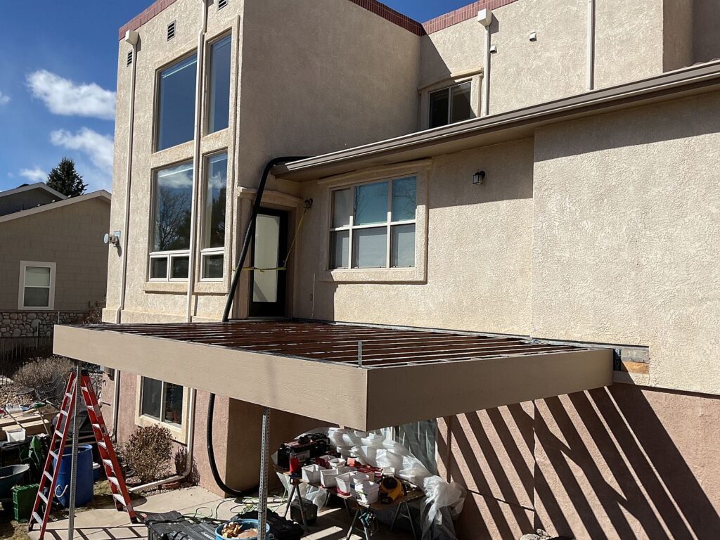 Deck Builder Colorado Springs | Custom Deck with Gabled Deck Cover ...