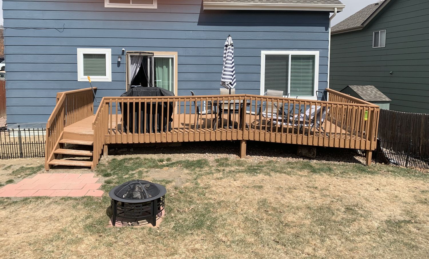 DBS built this beautiful outdoor living space in Stetson Hills | Decks ...